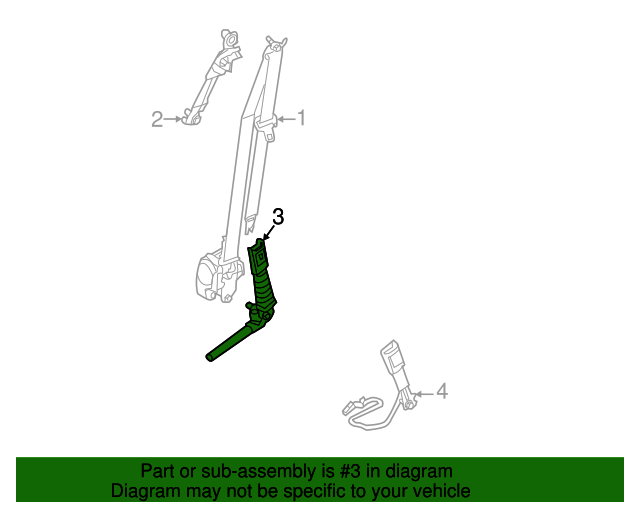 88841-3W500WK - Pre-Tensioner 2011-2016 Kia Sportage | Kia.Parts Store