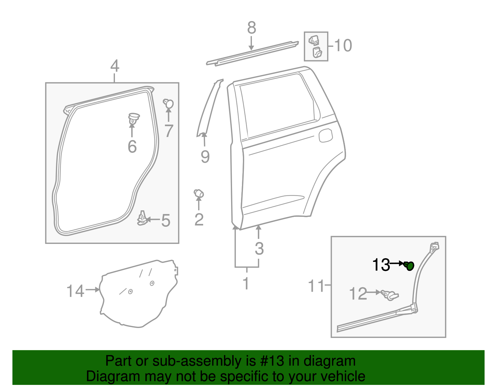 90467-06084 - Surround Weather-Strip Clip 2000-2024 Toyota | Longo ...