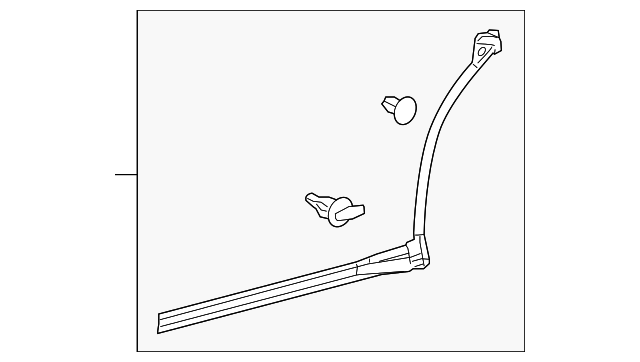 2008-2022 Toyota Sequoia Lower Weather-Strip 67888-0C050 | Toyota Parts