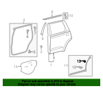 90467-06084 - Surround Weather-Strip Clip - 2000-2020 Toyota | OEM ...
