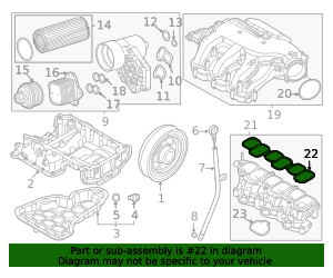 29215-3N350 - Plenum Gasket 2022-2023 Kia Carnival | Kia.Parts Store