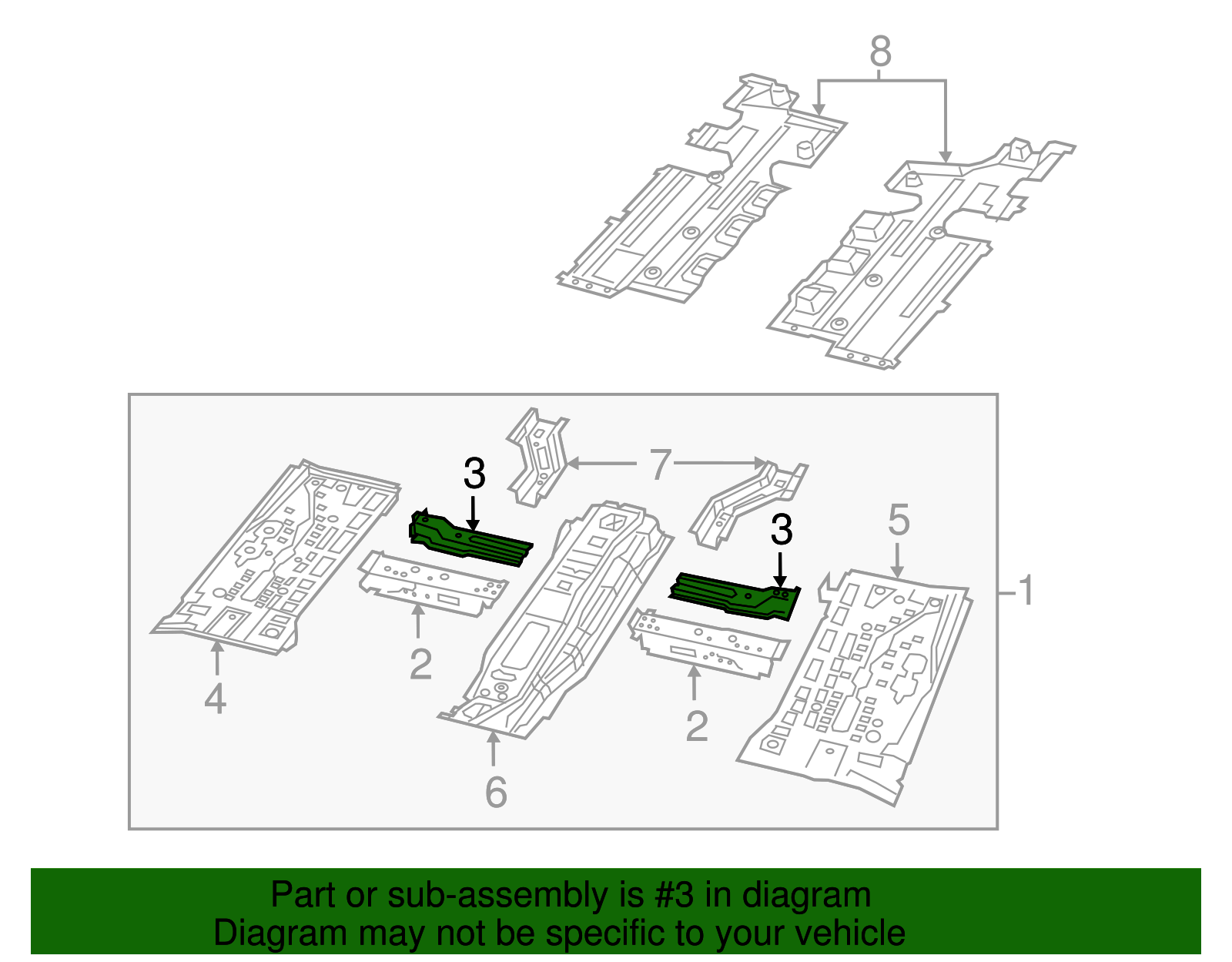 2015-2025 Mopar C/Member 68246049AA | Mopar Parts Canada