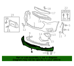 2018-2021 Chevrolet Traverse Black Front Bumper Lower Fascia 84402020 ...