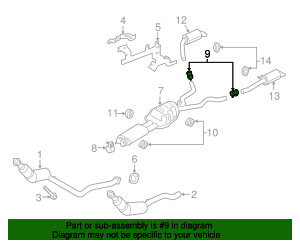 2010-2022 Land Rover Intermediate Muffler Clamp LR015372 | OEM Parts Online