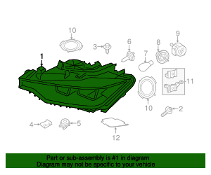 63117365599 - 2016-2019 BMW Headlamp Housing (63-11-7-365-599) | BMW of ...