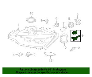 63117419598 - 2016-2019 BMW Repair Bracket (63-11-7-419-598) | BMW of ...
