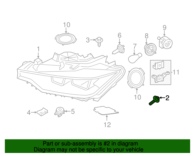 Genuine BMW 07-11-9-908-008 | Headlamp Assembly Screw | FREE Shipping ...
