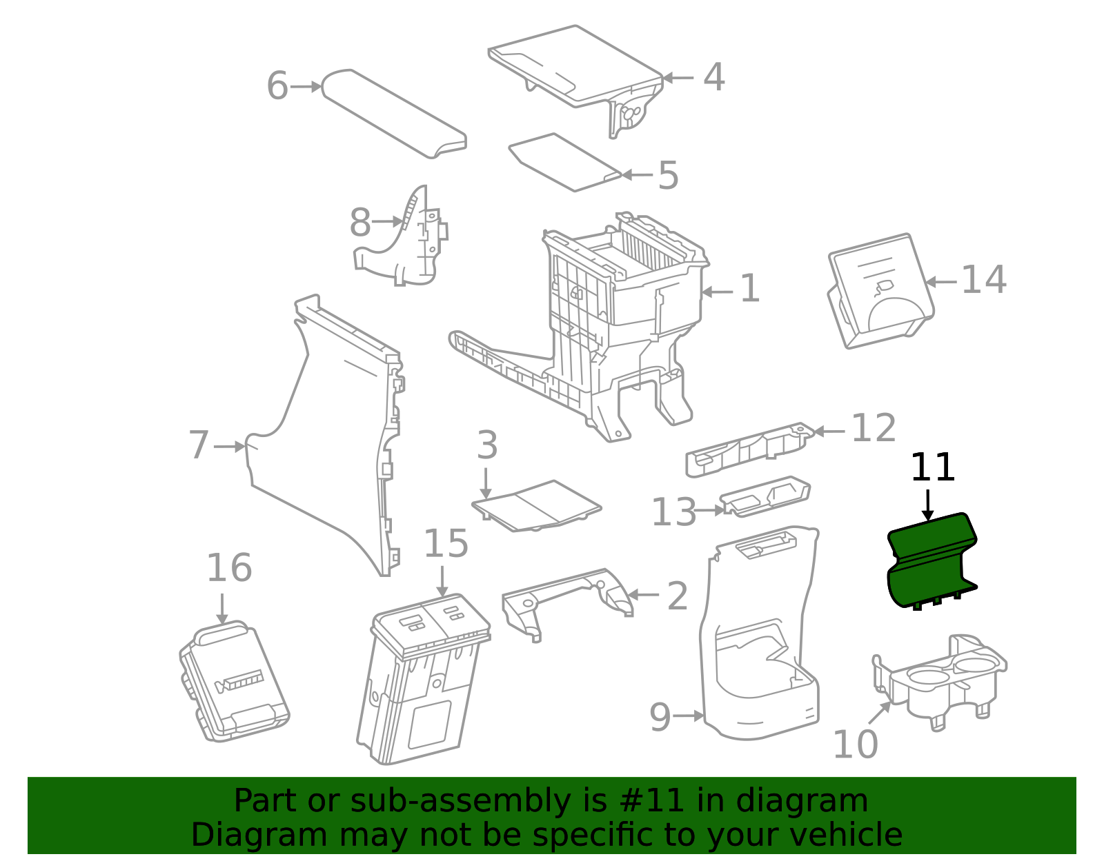 2021-2024 Toyota Sienna Switch Panel 58904-08060-C0 | Toyota Parts Center
