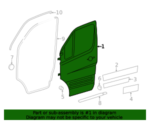 9107203100 - Door Shell 2019-2024 Mercedes-Benz | Mercedes-Benz USA Parts