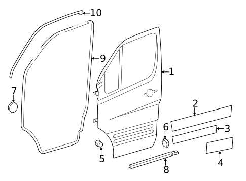Door & Components for 2021 Mercedes-Benz Sprinter 3500 | Mercedes-Benz ...