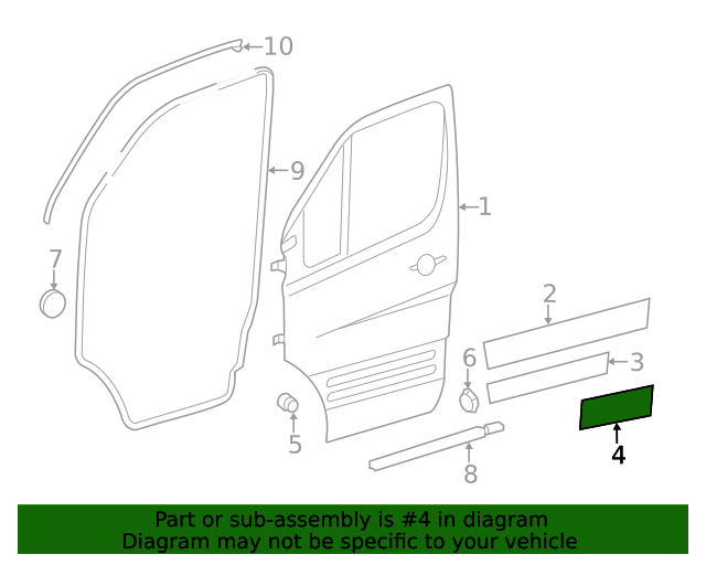 906-682-05-09 - Door Shell Damper 2010-2023 Mercedes-Benz | Mercedes ...