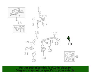 1998-2024 Toyota Door Lock Striker Plate 69410-AA030 | OEM Parts Online