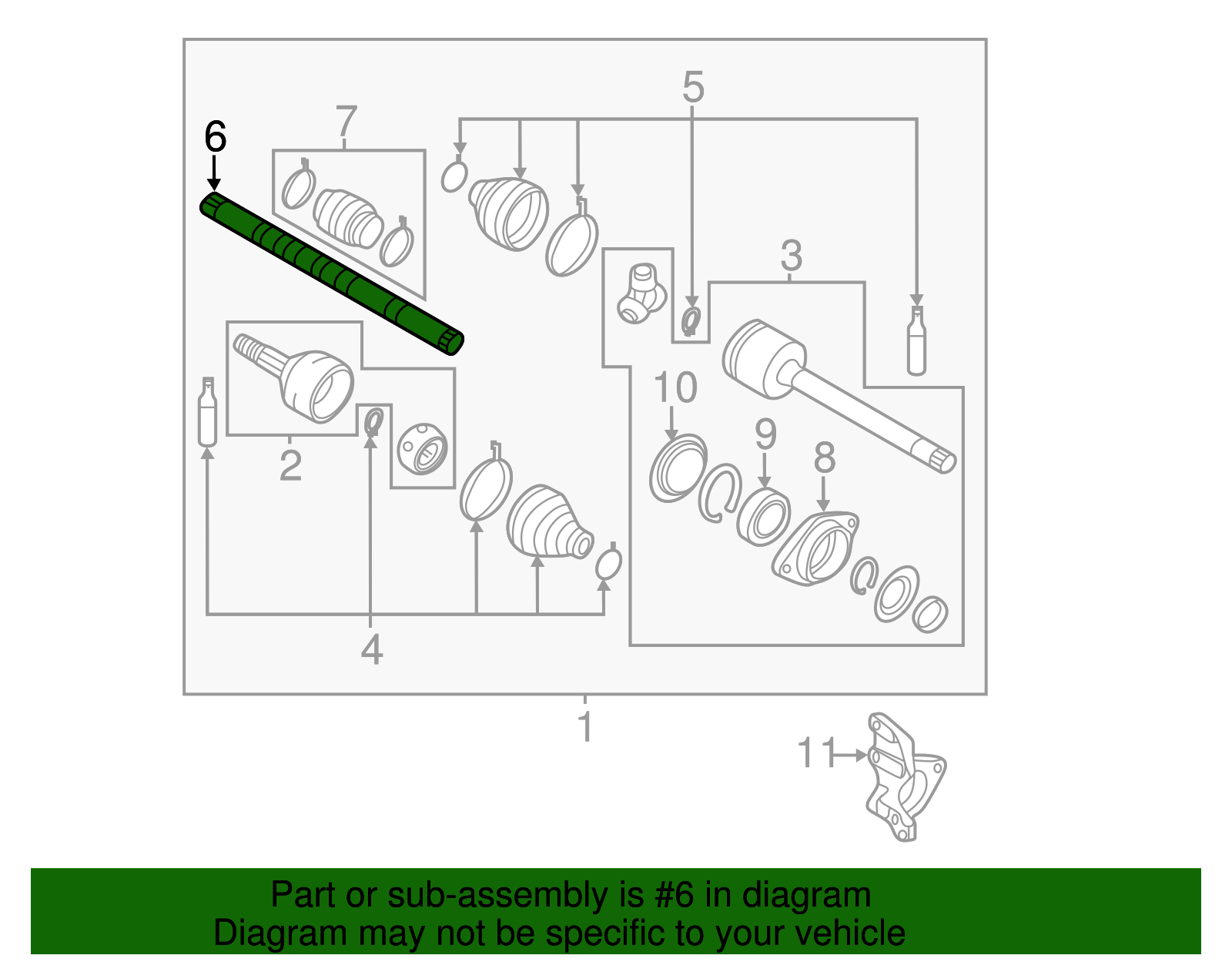 2014-2017 Nissan Quest Shaft 39204-4AY0A | Nissan 24 Parts