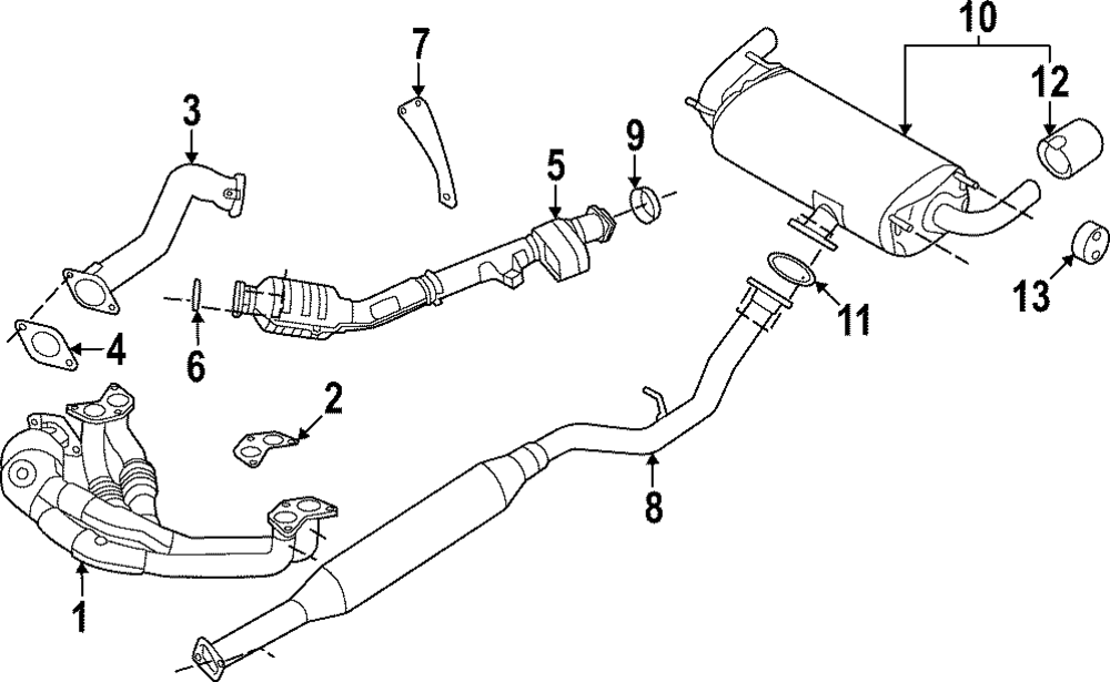 SU003-11046 - 2023-2024 Toyota GR86 - Muffler & Pipe | Toyota Parts ...
