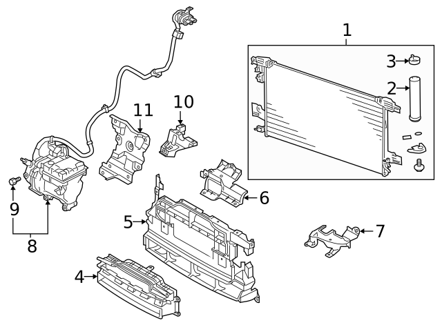 2014-2022 Mitsubishi Condenser 7812A394 | MitsubishiParts.com