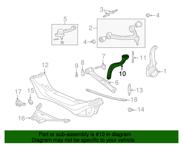 2002-2010 Lexus SC430 Lower Control Arm 48670-24020 | Express Lexus Parts