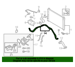 2009-2011 Chevrolet Radiator Surge Tank Outlet Hose 95990102 GM ...