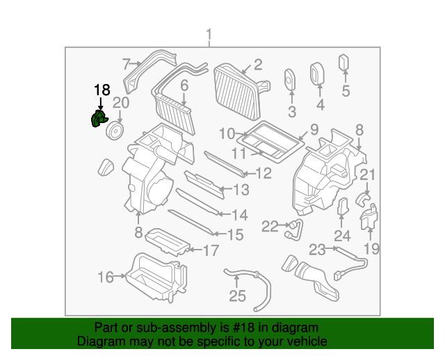 97154-2G000 - HVAC Floor Mode Door Actuator 2006-2010 Kia | Kia.Parts Store