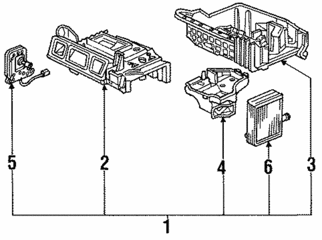 79100-SM5-A02 - Heater Assembly 1991-1993 Honda Accord | Toronto Honda ...