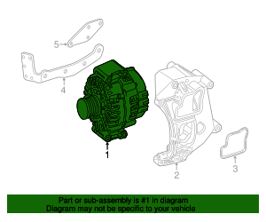 2013 Mercedes-Benz SL 65 AMG® Alternator 000-906-03-22 | MB OEM Parts