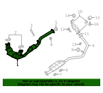 2019-2024 Subaru Converter & Pipe 44620AE550 | Subaru Parts Store