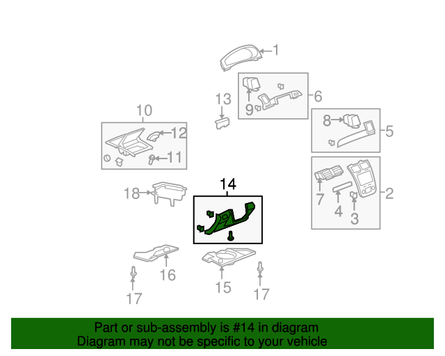 Buy Genuine GM Auto Parts - Bolster (Part # 22938737) | GM Parts Store