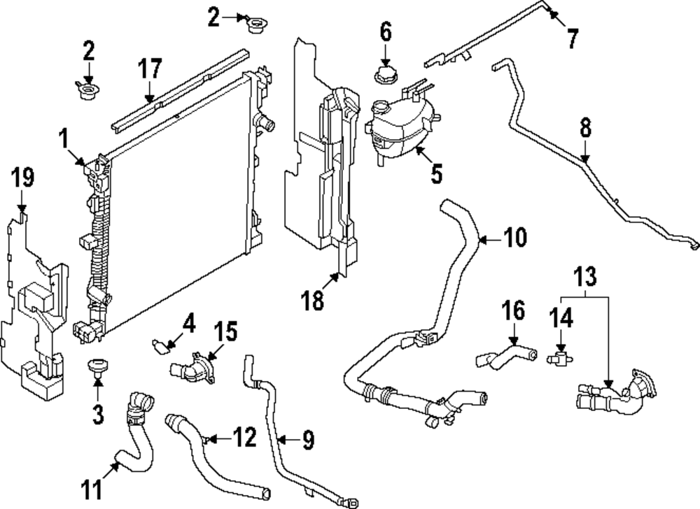 2025 Ford Explorer Reservoir Hose R1MZ-8063-B | OEM Parts Online