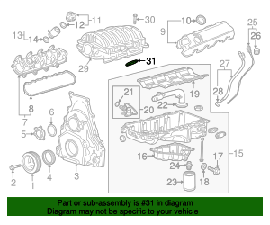 2014-2023 GM Engine Intake Manifold Gasket 12626354 | GMPartsDirect.com