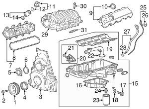 2014-2020 GM Oil Pan 12684605 | GM Parts Center