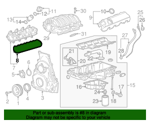 2014-2022 GM Valve Cover Gasket 12619787 | TascaParts.com