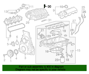 2014-2024 GM Intake Manifold Bolt 11610472 GM | GMPartsDirect.com