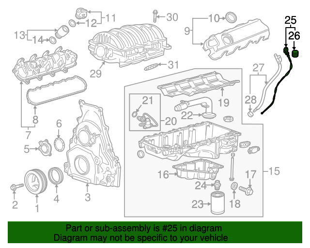 2014-2020 GM OEM NEW 2014-20 GM Cadillac Chevrolet GMC Silverado Engine ...