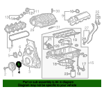 2014-2023 GM Front Crankshaft Engine Oil Seal 12634614 GM ...