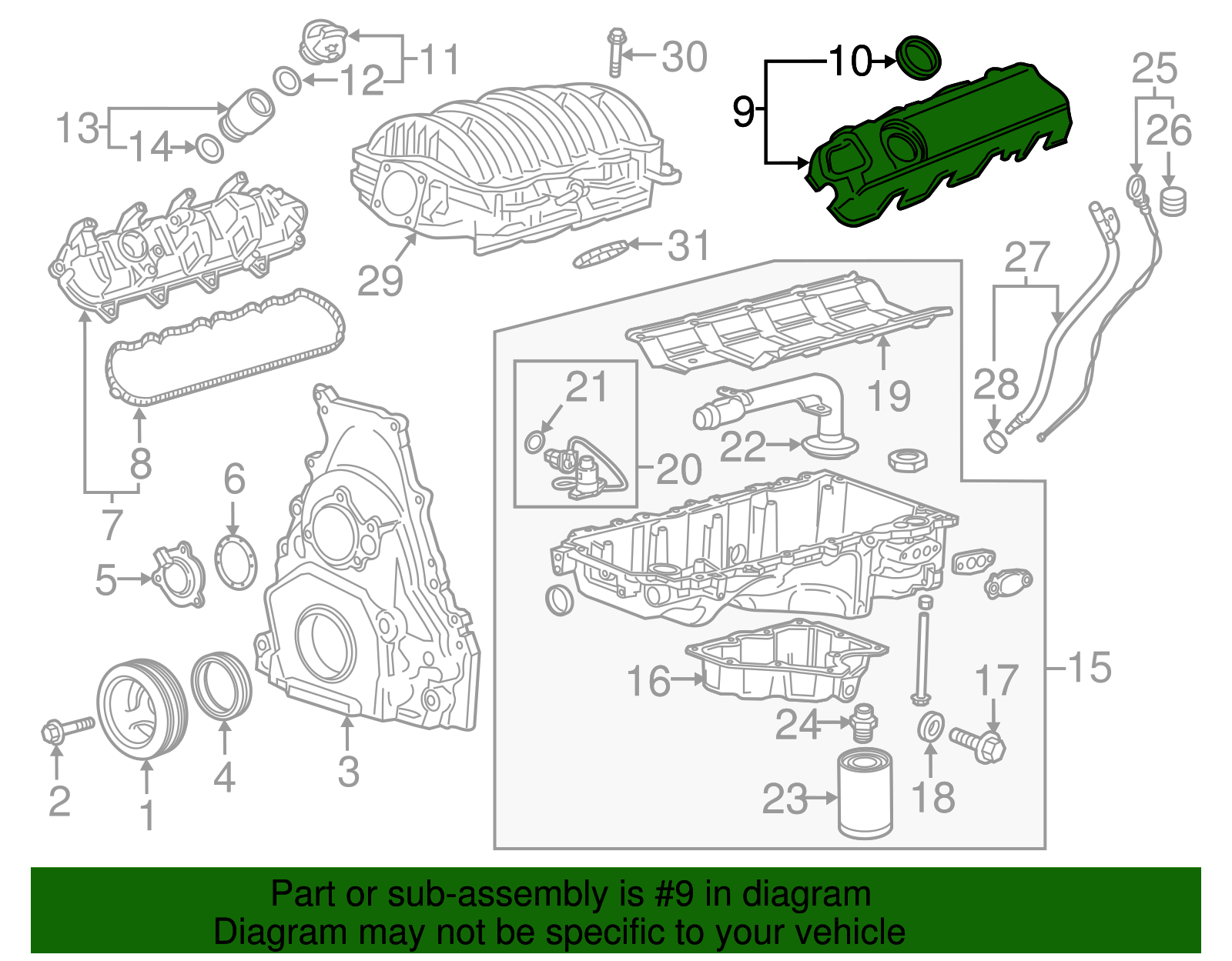 2014-2020 GM Insulator (Replaces Part Number 12634656) 12703335 GM ...