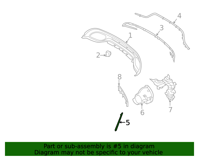 206-885-55-00 - Bumper Trim 2022-2024 Mercedes-Benz | AutoNationParts.com