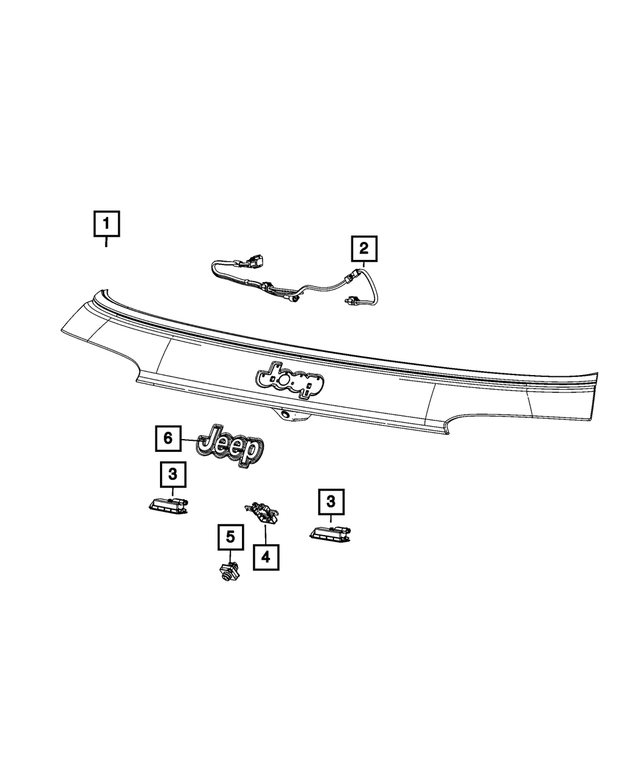 2021-2024 Jeep Compass Jeep Nameplate 68495941AA | Mopar eStore