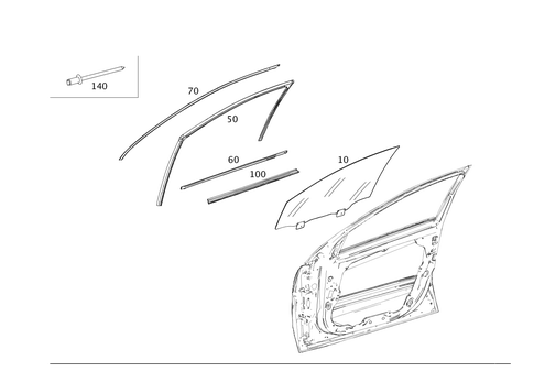 Front Door Windows for 2007 Mercedes-Benz R 350 | Mercedes-Benz USA Parts