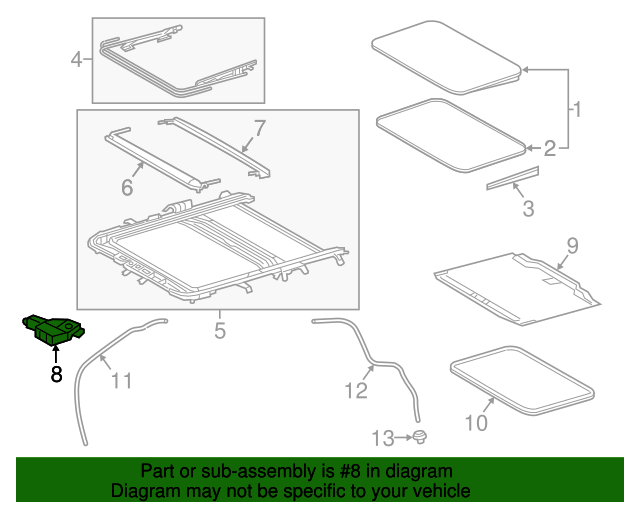 2013-2018 Toyota RAV4 Motor 63260-0R030 | Elmhurst Toyota Parts