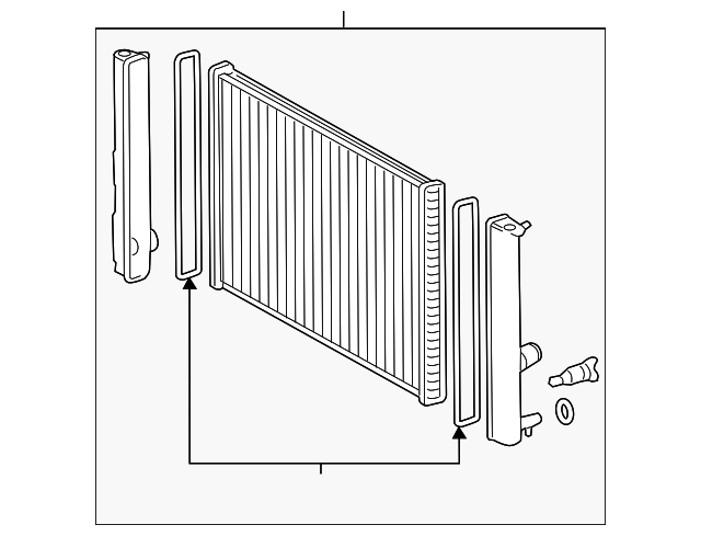 2011-2014 Lexus CT200h Radiator Assembly 16400-37240 | OEM Parts Online