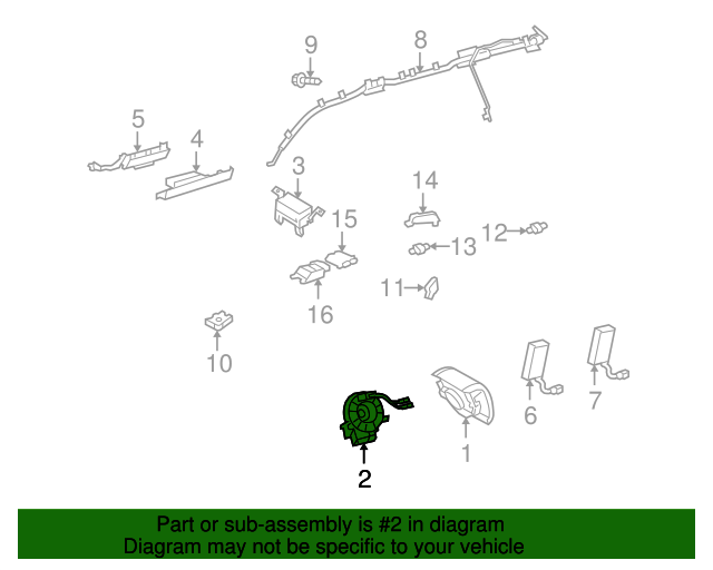 84307-30090 - Air Bag Clockspring 2010-2019 Lexus | AutoNationParts.com