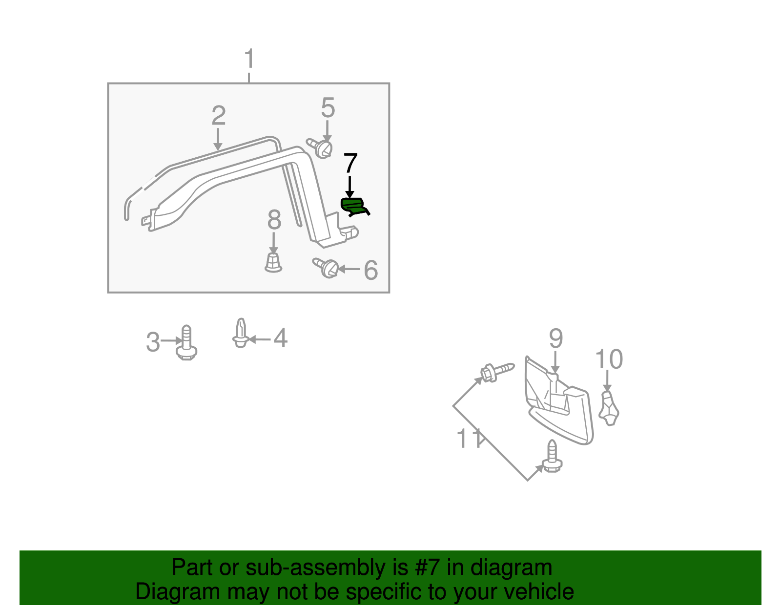 2005-2014 Toyota Rear Spoiler Clip 76879-04010 | Toyota Parts Center