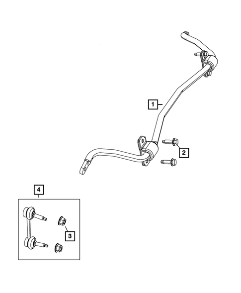 Rear Stabilizer Bar for 2021 Jeep Grand Cherokee | Mopar Estores