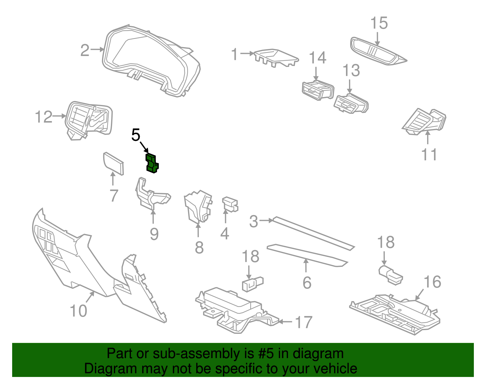 77225-TLA-A01ZA - Trim Molding 2017-2022 Honda CR-V | Honda Parts Online