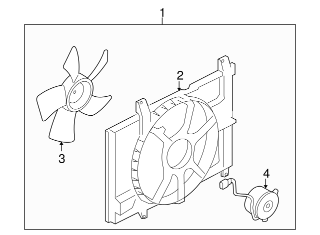 21487-3GF1A - Fan Motor 2009-2014 Nissan Cube | Nissan Parts ...