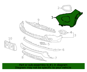 2021-2023 Chevrolet Trailblazer Primed Front Driver Side Bumper Fascia ...