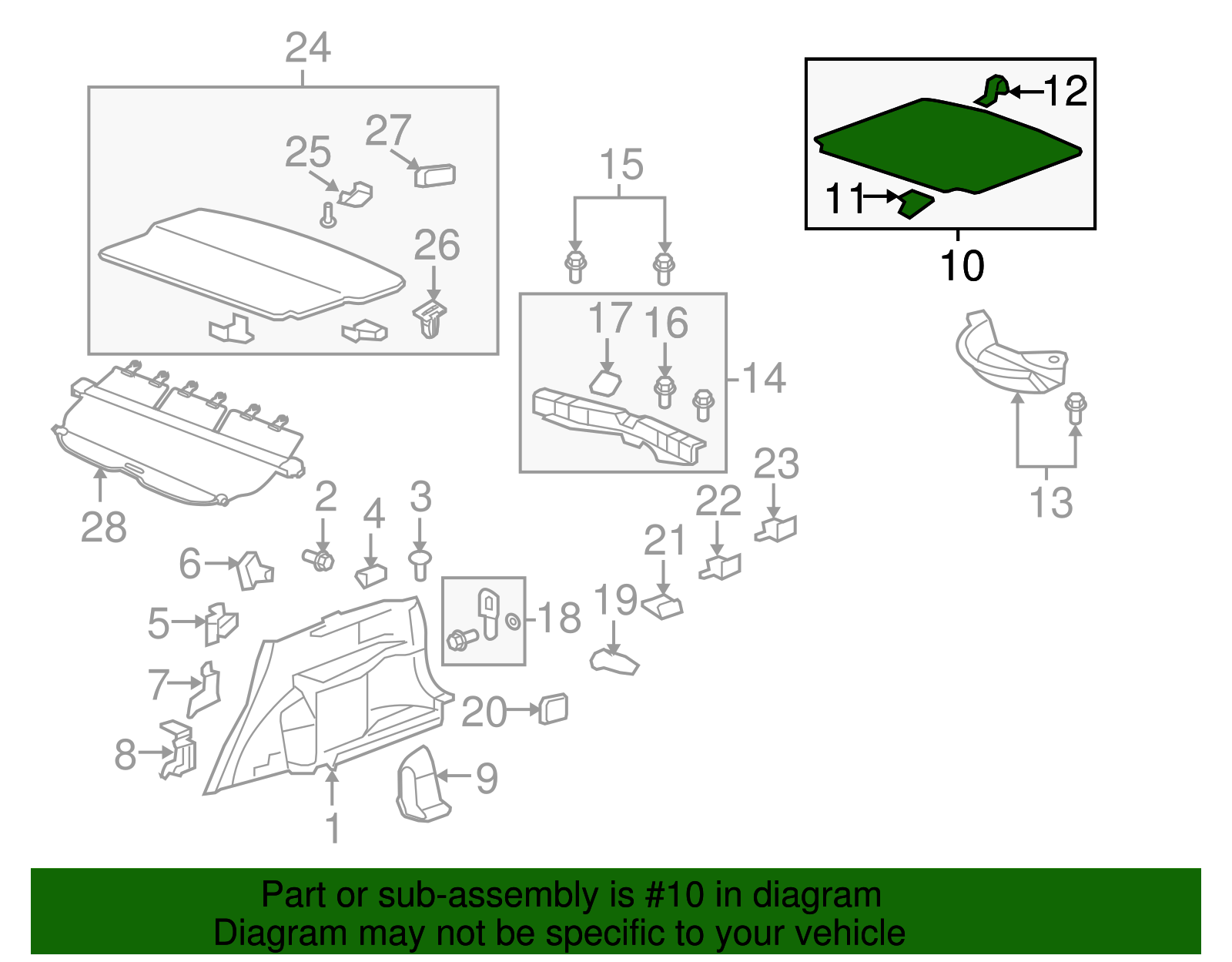 84520-SXS-A02ZA - Lid 2007-2011 Honda CR-V | Group 1 Auto Parts