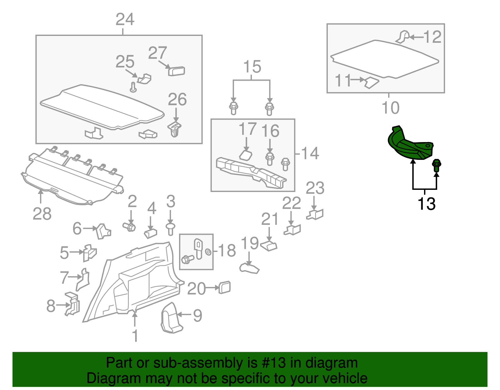 74680-SWA-A00 - Floor Cover 2007-2011 Honda CR-V | Honda Parts Online