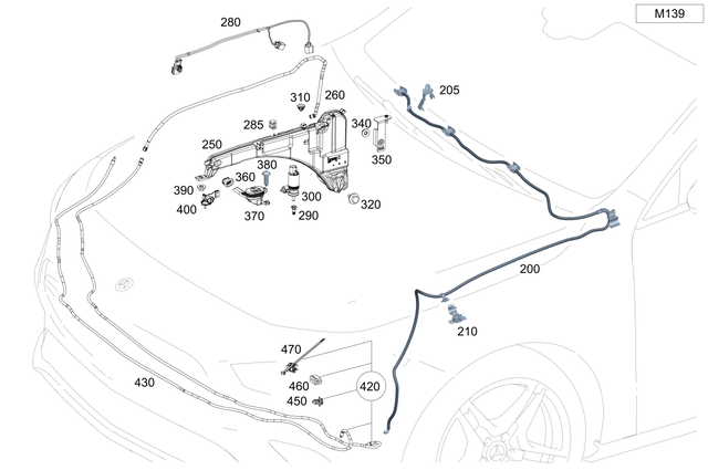 177-869-03-00 - Washer Fluid Reservoir 2020-2025 Mercedes-Benz ...