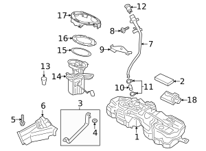 2017-2024 Volvo Fuel Pump 31355907 | Genuine Volvo Replacement Parts