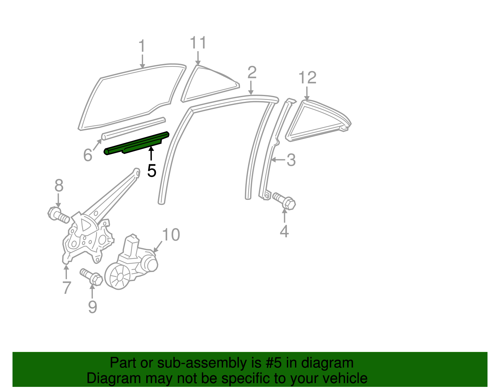 2002-2011 Toyota Camry Lift Channel 69906-33020 | Toyota Parts Center
